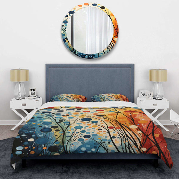 Colorful Mid Century Dynamic Duality III - Duvet Cover Set – Designart ...