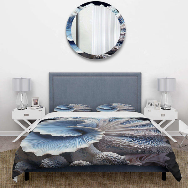 Blue Seashell Symphony - Duvet Cover Set – Designart | Wall Art ...