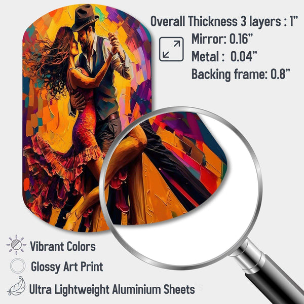 Salsa Dancers - Asymmetric Metal Wall Art – Designart | Wall Art ...