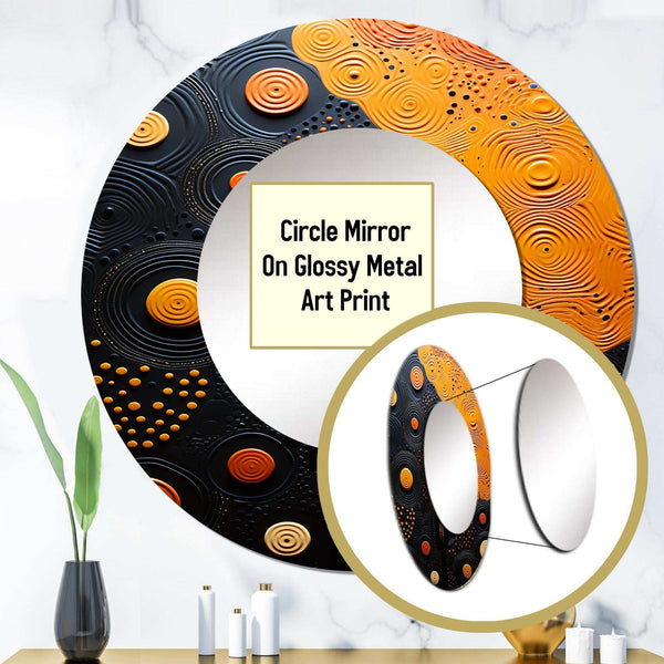 African Tribes Sacred Patterns IV - People Wall Mirror – Designart ...