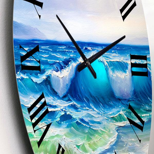 Seascape With Sunlight Catching A Wave – Designart | Wall Art, Mirrors ...