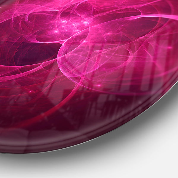 Glowing Magenta Circles' Disc Abstract Circle Metal Wall Art - Disc of ...