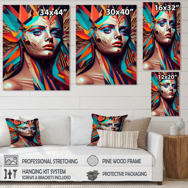 Cubic Woman Portrait II – Designart | Wall Art, Mirrors, Chairs, Clocks ...